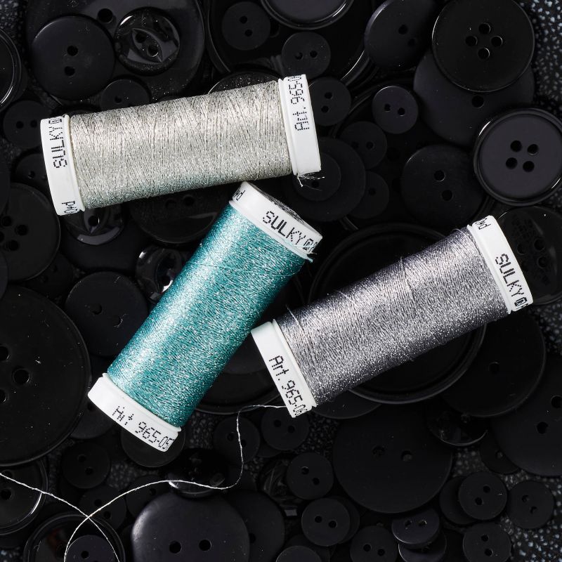 Sulky Poly Sparkle Metallised Polyester Thread - Available in 54 Colou ...