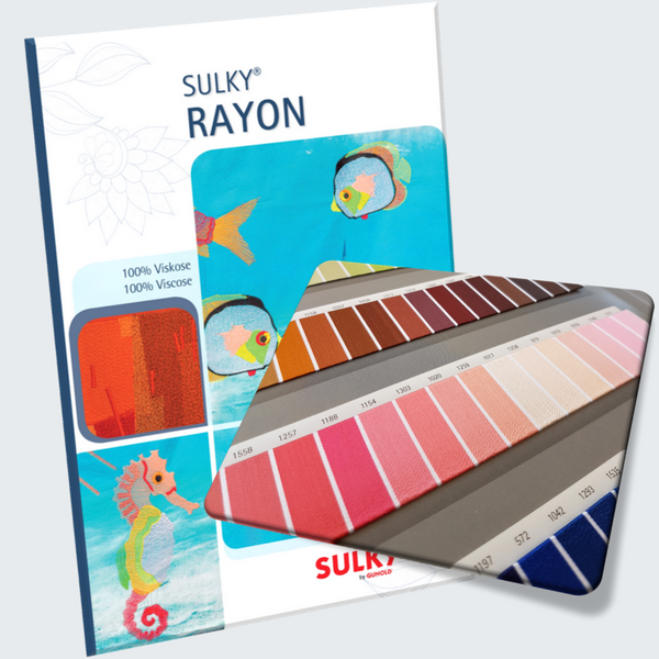 Sulky Rayon Colour Chart - with actual thread – Terry Apparel Ltd